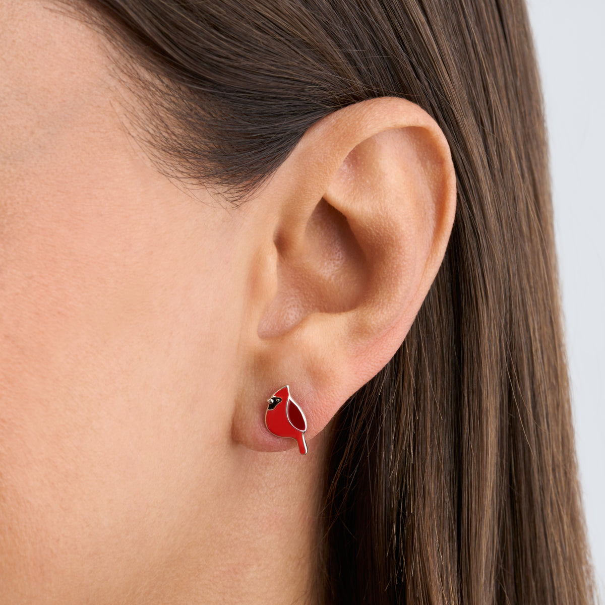 Sterling Silver Cardinal Studs – Chadds Ford Jewelry