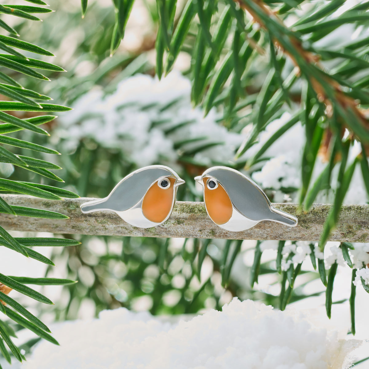Sterling Silver Robin Studs – Chadds Ford Jewelry