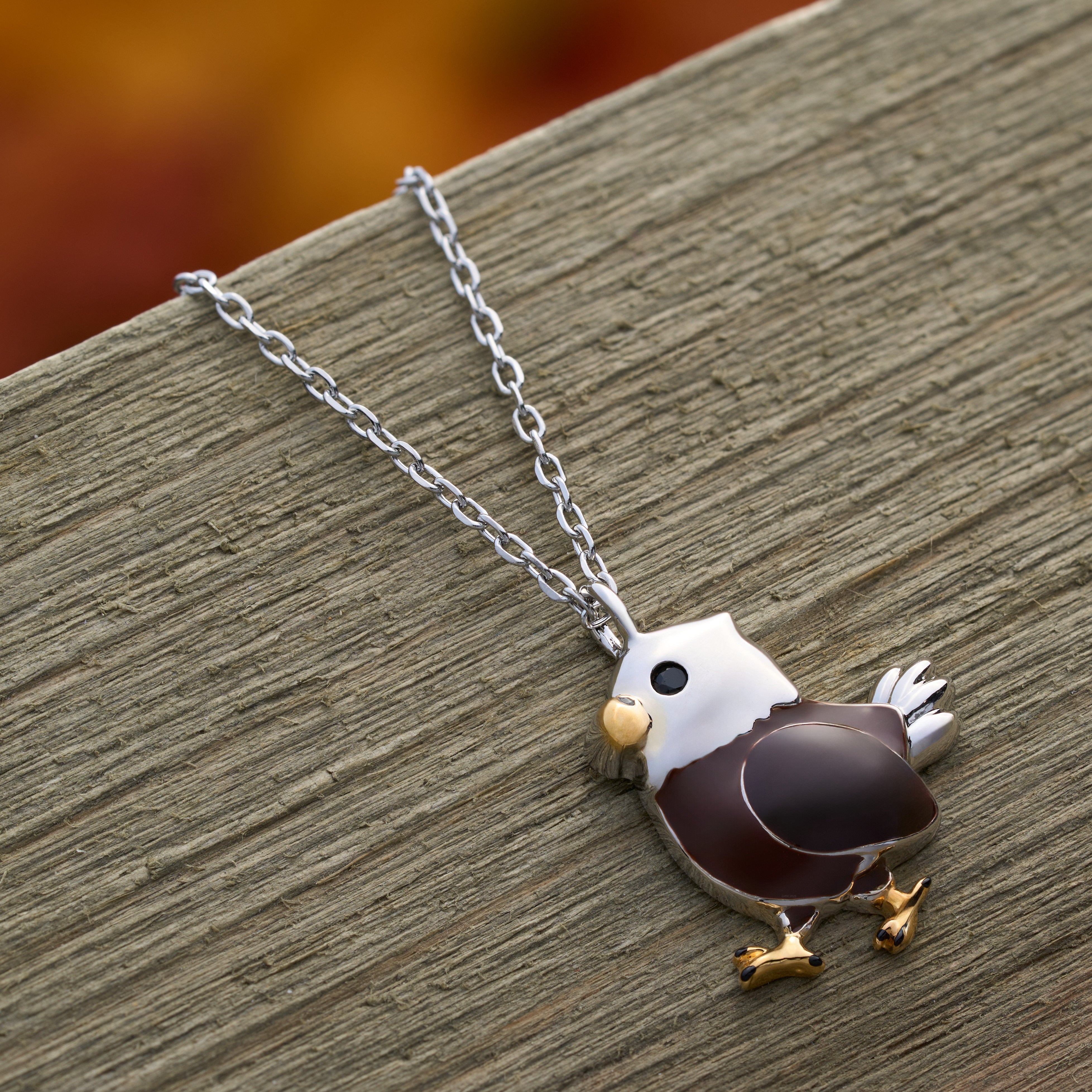 American Bald Eagle Necklace – Chadds Ford Jewelry