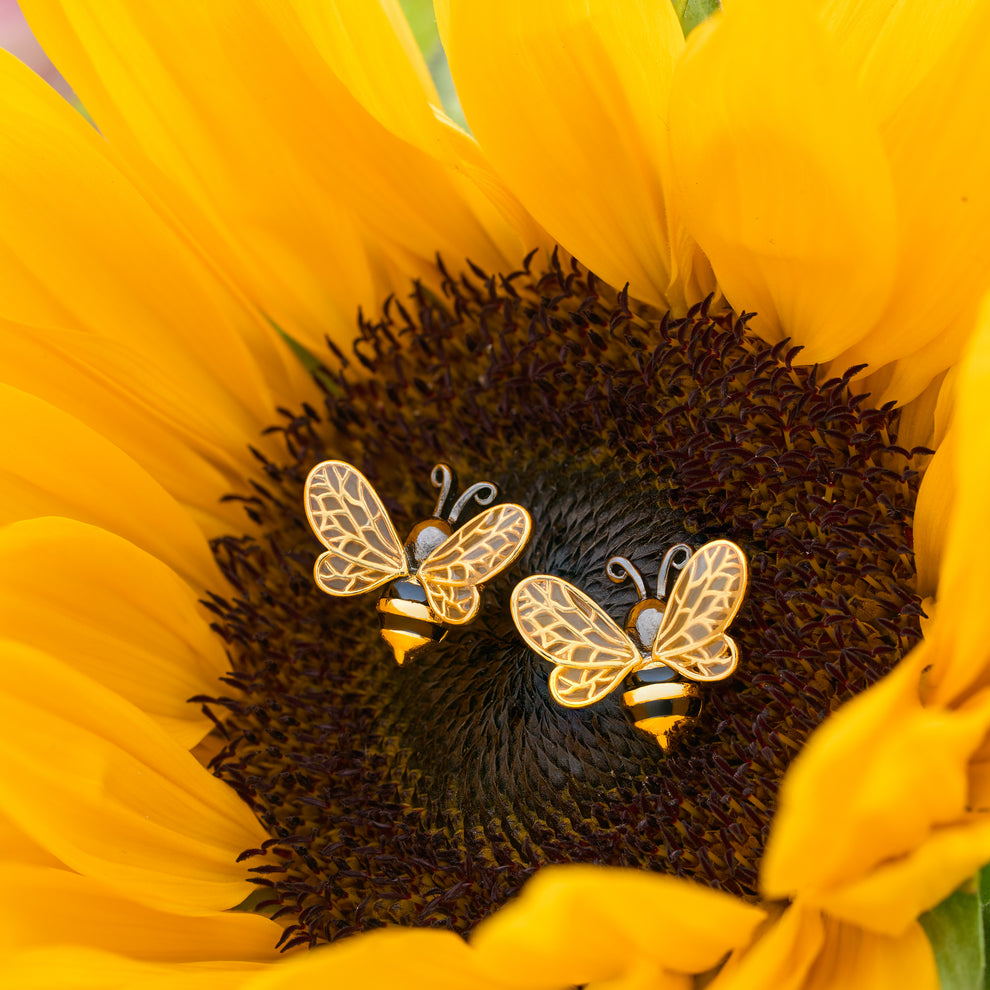 Golden Bee Wing Studs – Chadds Ford Jewelry