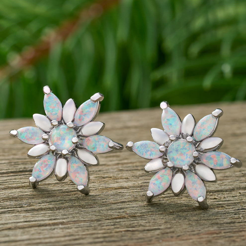 Dainty Opal Snowflake Gift Set with Studs (2025) – Chadds Ford Jewelry